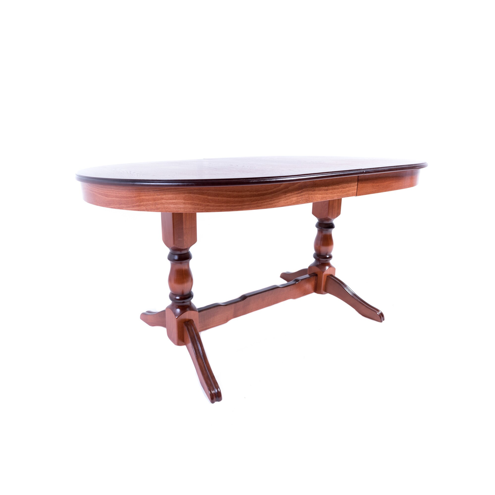 Masa ovala extensibila, Bavy Express Invest, Stejar, 230x95 cm - eMAG.ro