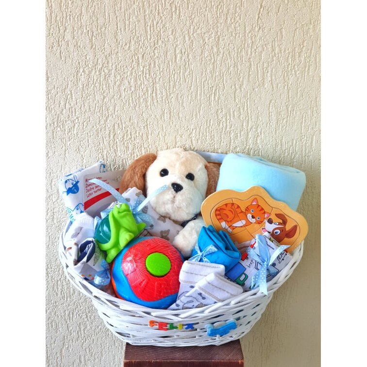 Cos Cadou Bebelus Fericit, 22 Piese - eMAG.ro