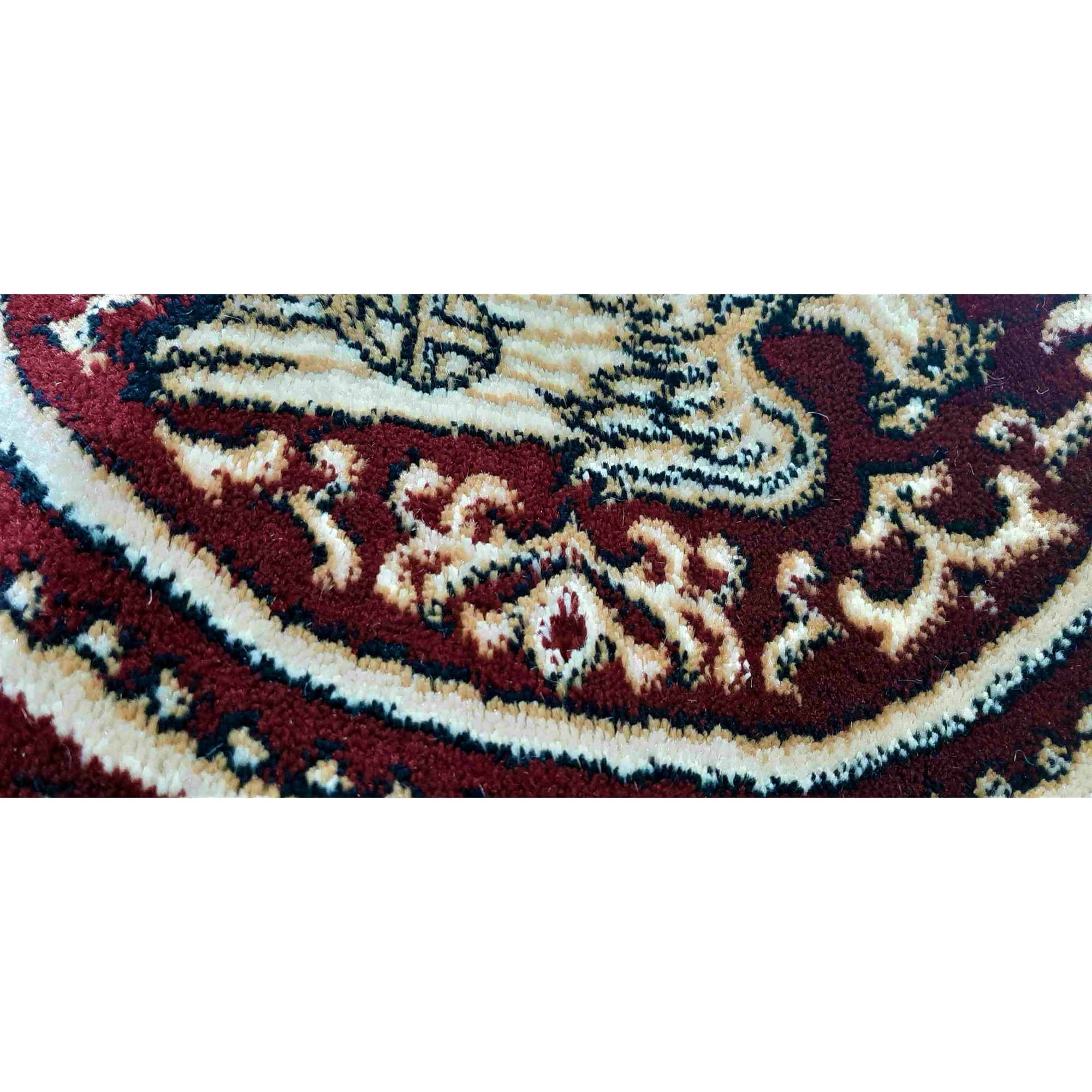 Covor Modern, Model Bisericesc, Lotos 15032, Rosu, Rotund, 150x150 cm ...