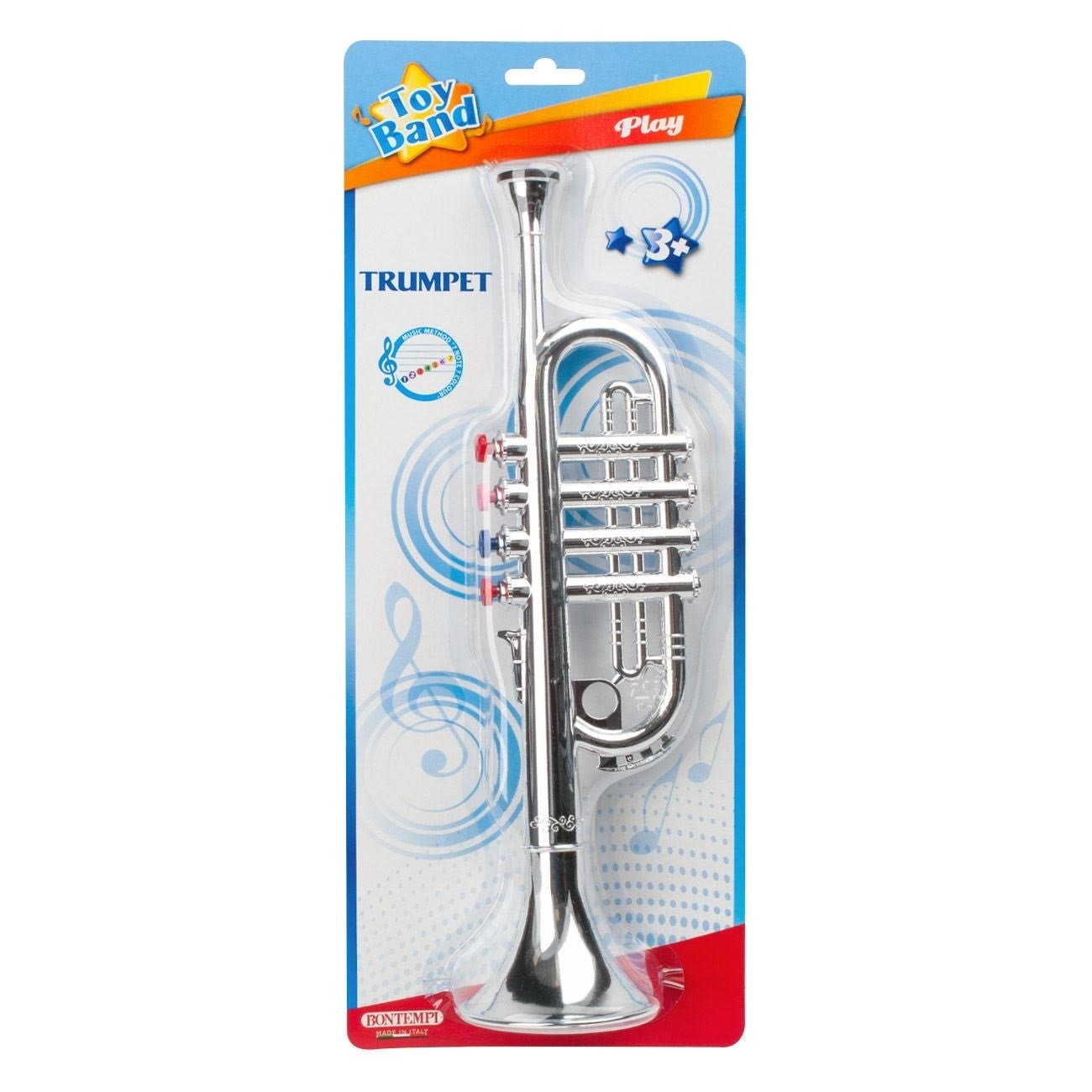 Instrument de suflat sub forma de trompeta cu diferite note muzicale ...