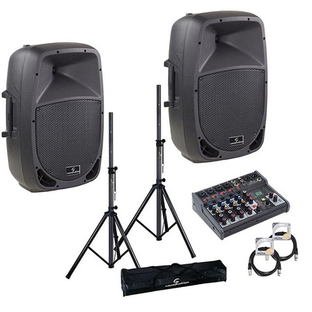 Set Boxe Active, Mixer, Stative, Cabluri - Soundsation GO-SOUND 15A ...