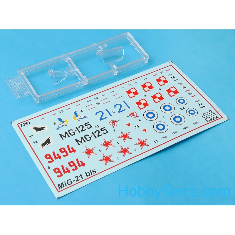 Macheta aeromodele de construit Zvezda Soviet Fighter Mig-21Bis ...
