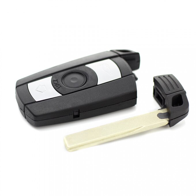 Carcasa cheie, BMW Smart cu lama de urgenta, plastic ABS, negru - eMAG.ro