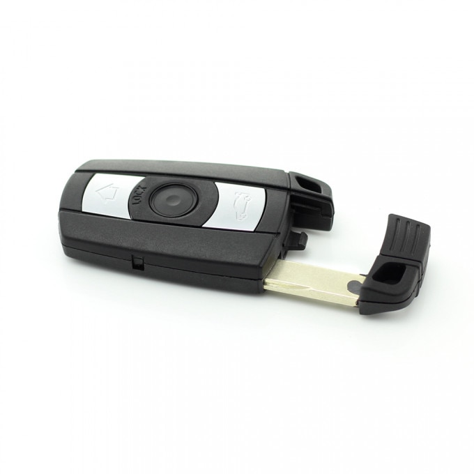 Carcasa cheie, BMW Smart cu lama de urgenta, plastic ABS, negru - eMAG.ro