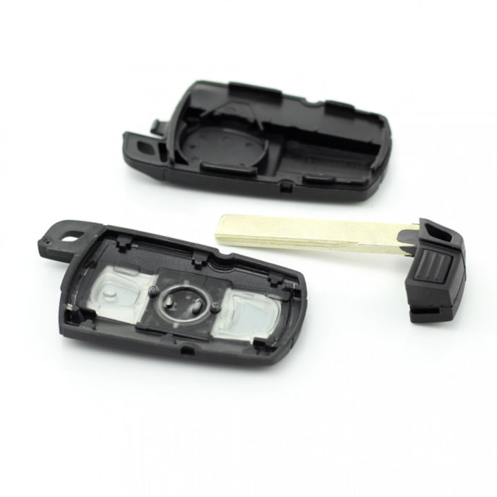 Carcasa cheie, BMW Smart cu lama de urgenta, plastic ABS, negru - eMAG.ro