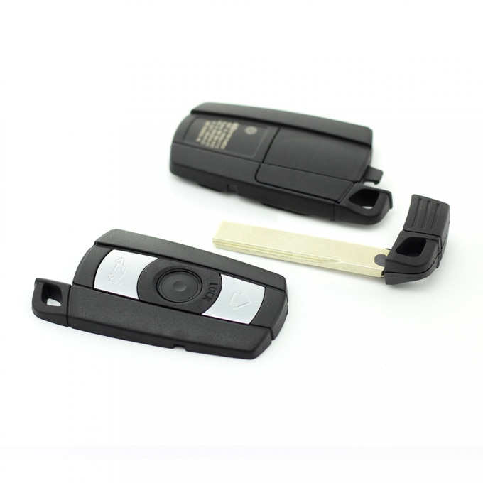 Carcasa cheie, BMW Smart cu lama de urgenta, plastic ABS, negru - eMAG.ro