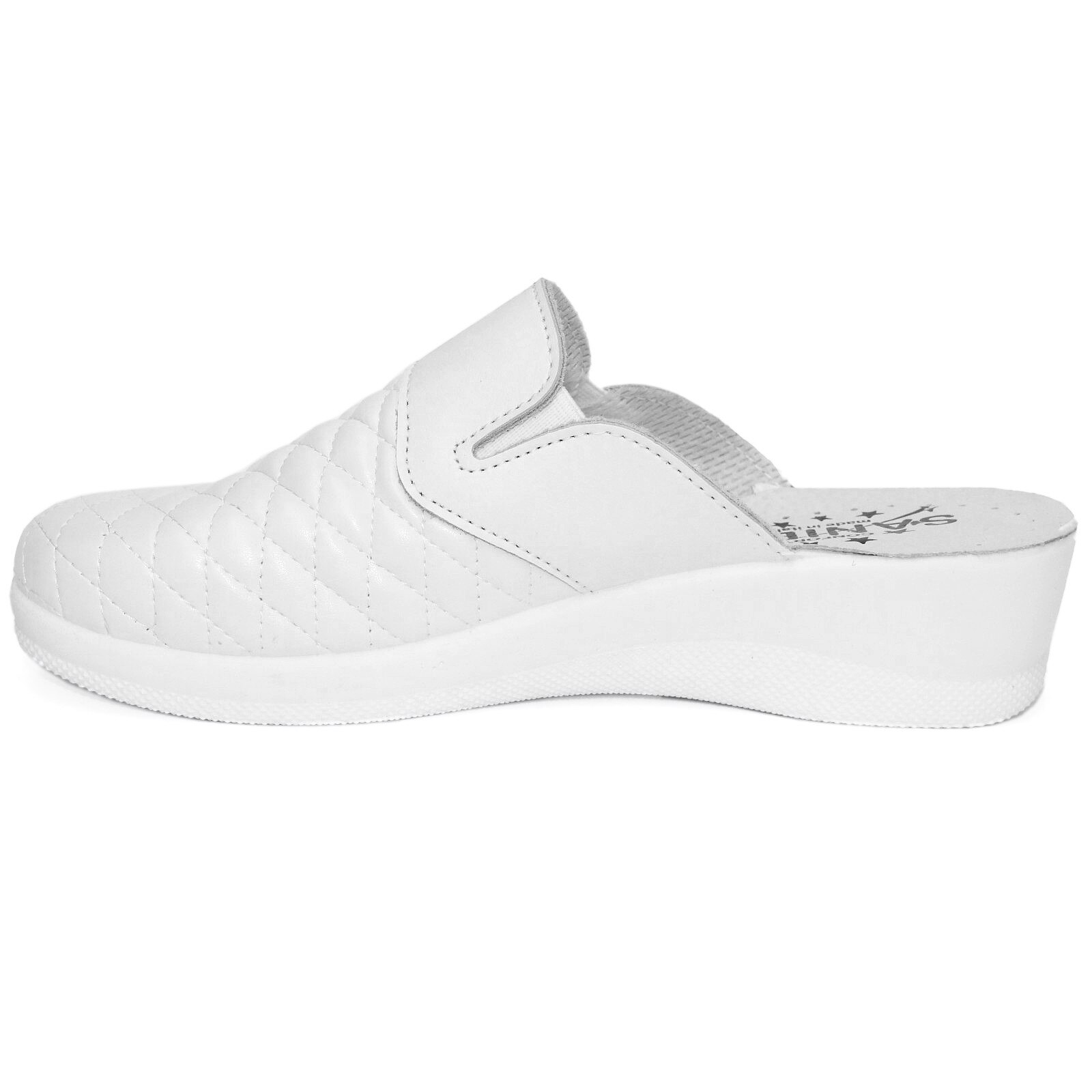 Liber Light - Saboți damă matlasați Sani Bio 6204 alb 02090 - eMAG.ro