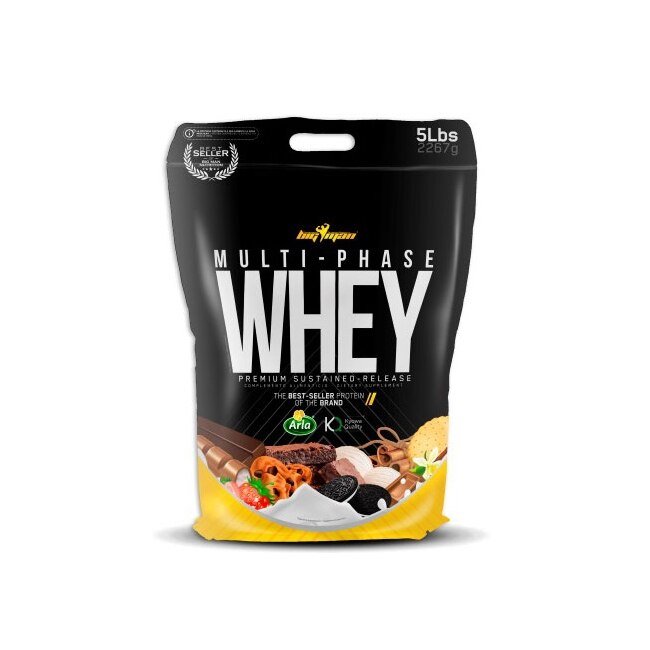Proteina, Big Man, Multi-Phase Whey, Biscuiti 2.270 Kg - eMAG.ro