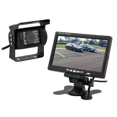 Monitor Auto TFT LCD 2 Intrari Video + Camera 18 Led - 135 - eMAG.ro