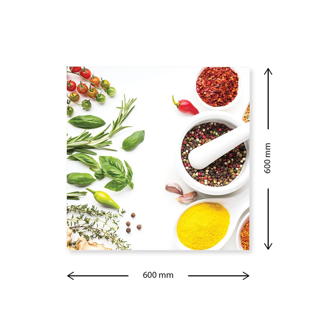 Panou decorativ din sticla securizata pentru bucatarie, protectie ...