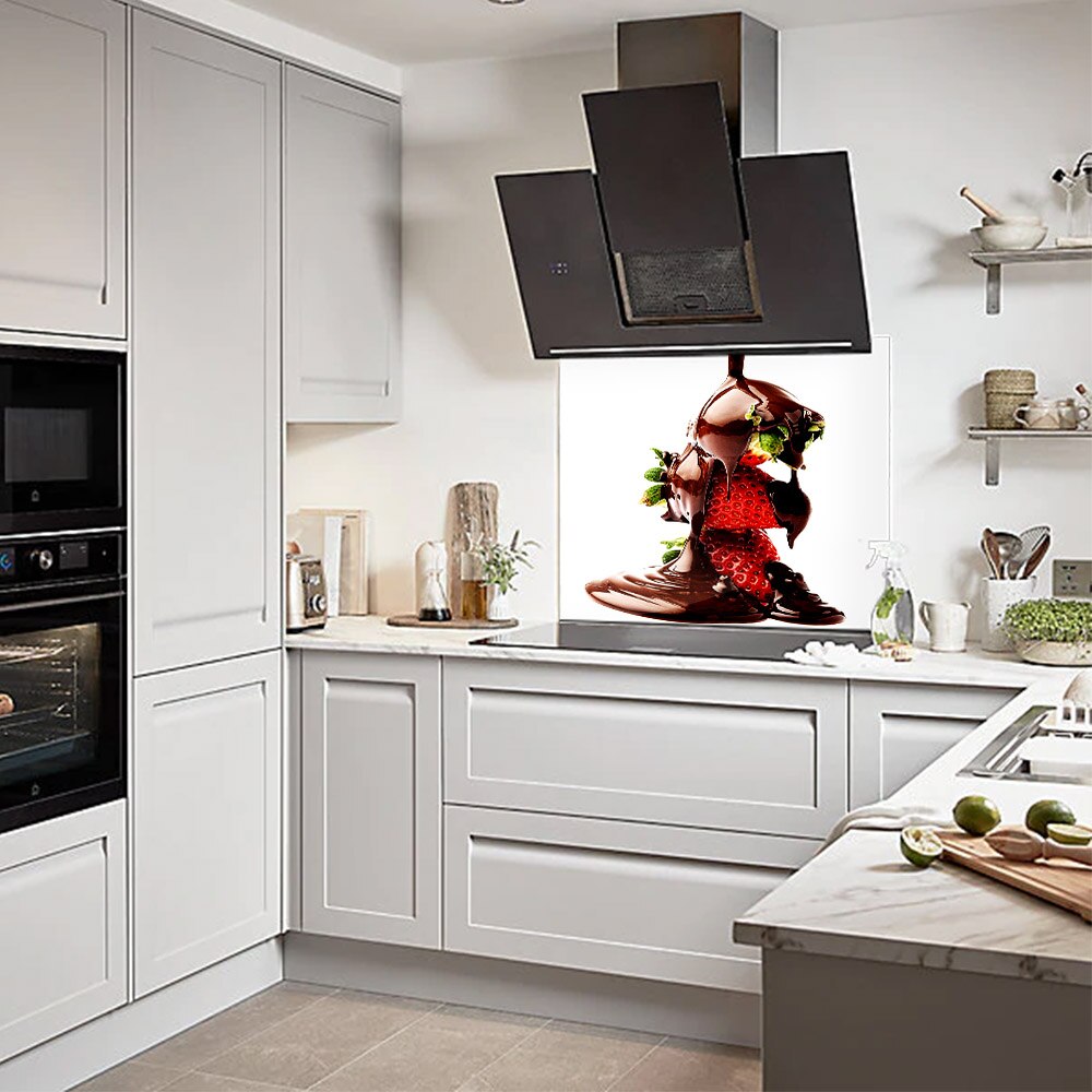 Panou din sticla securizata pentru bucatarie, protectie aragaz ...