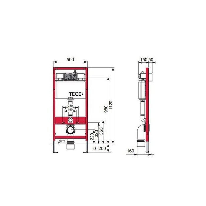 Set de WC Tece Base 4 in 1 cu rezervor Base, inclusiv clapeta cu dubla ...