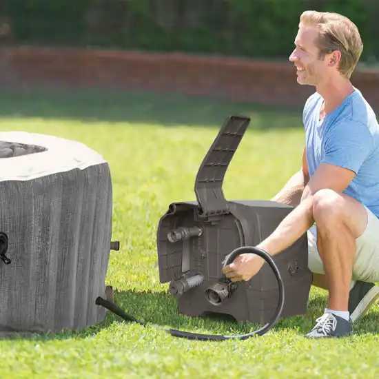 Jacuzzi gonflabil PureSpa Greywood Bubble Deluxe Intex 28440 ...
