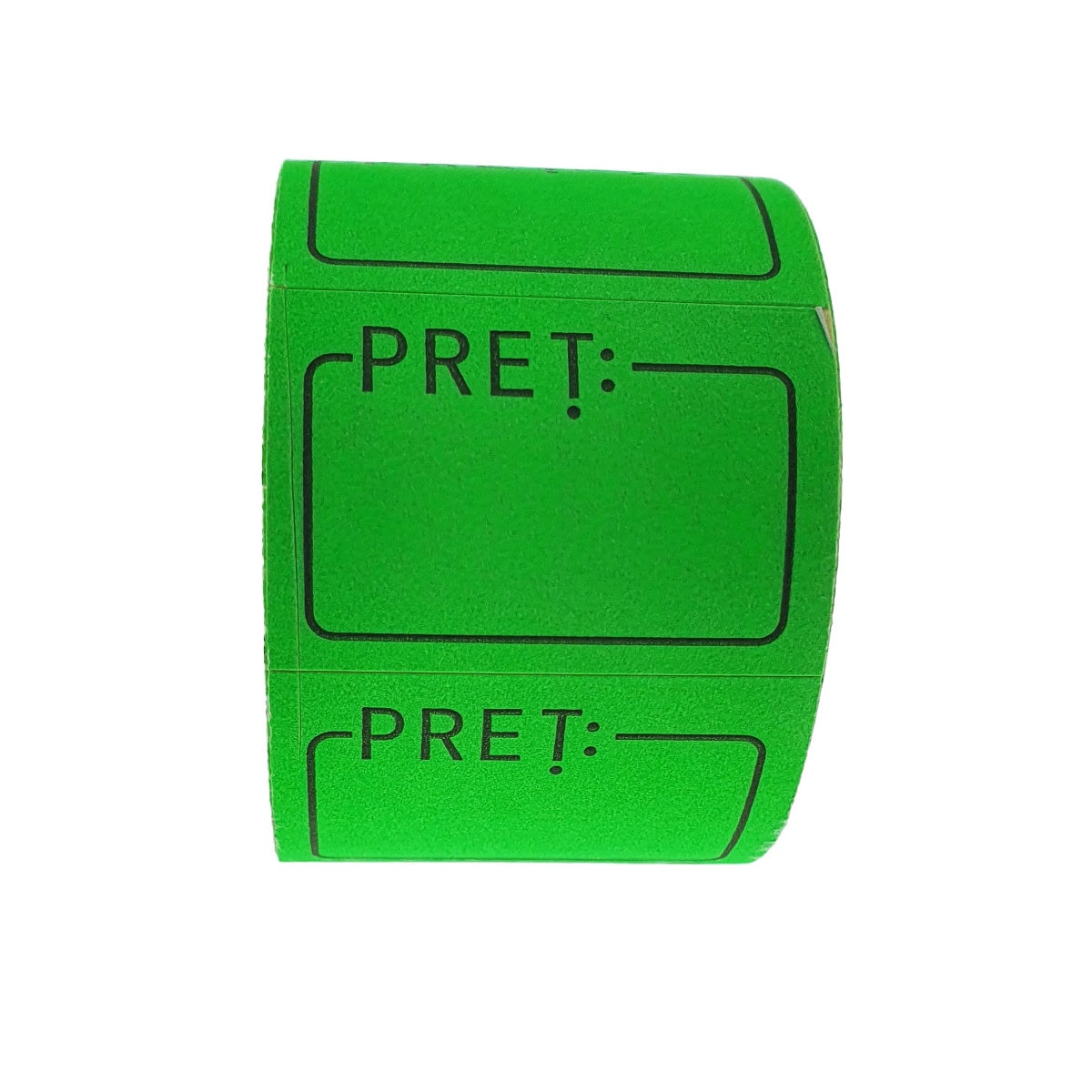 Etichete de pret autoadezive 1.5x3cm, verde fluorescent, la rola - eMAG.ro