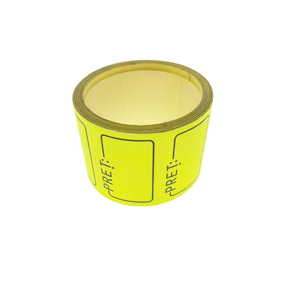 Etichete de pret autoadezive 1.5x3cm, galben fluorescent, la rola - eMAG.ro