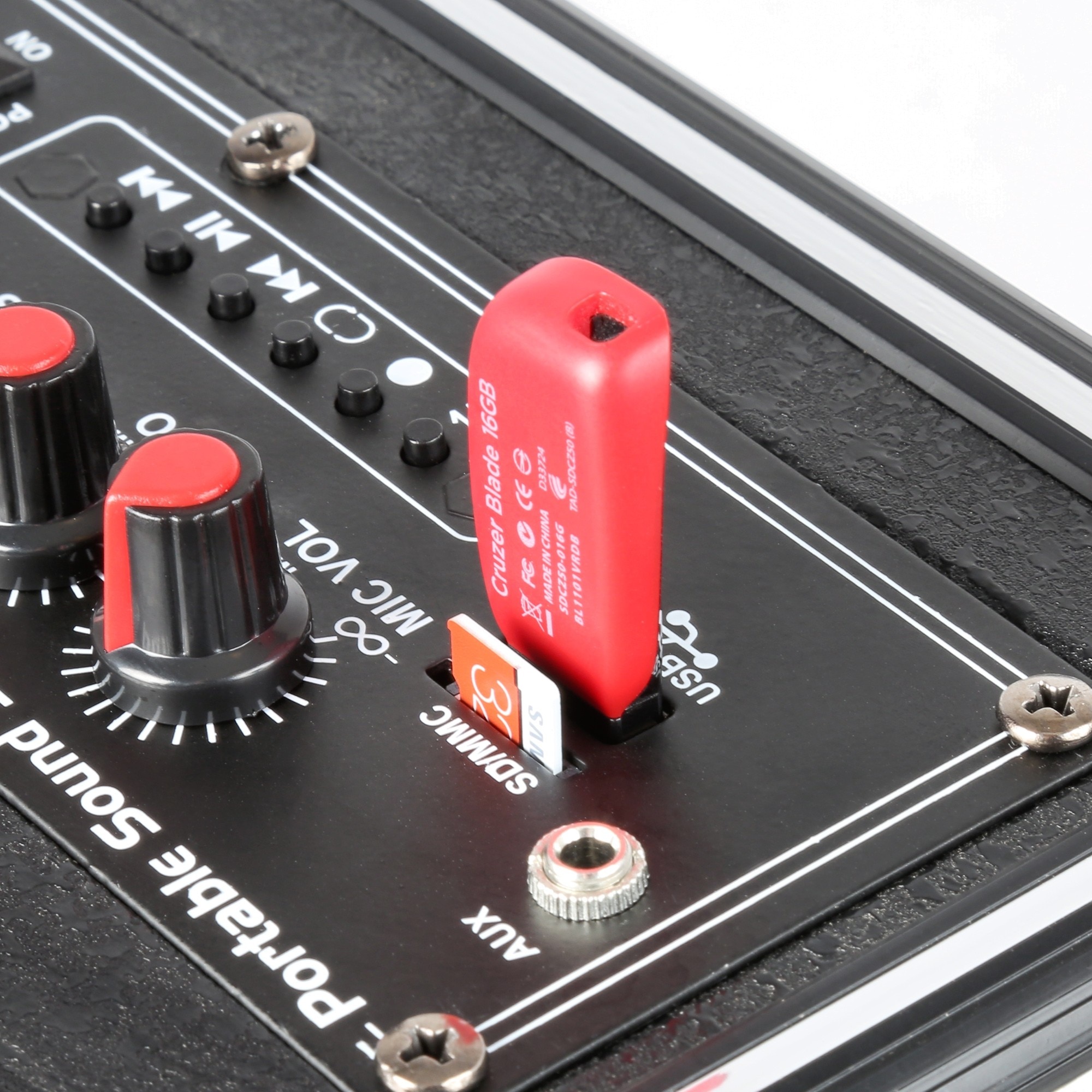 Boxa portabila cu microfon, 6.5", 40W, Bluetooth/USB/SD, Fenton ST040 ...