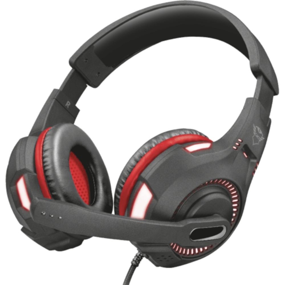 Casti gaming cu microfon Trust GXT 407 Ravu, Negru - eMAG.ro