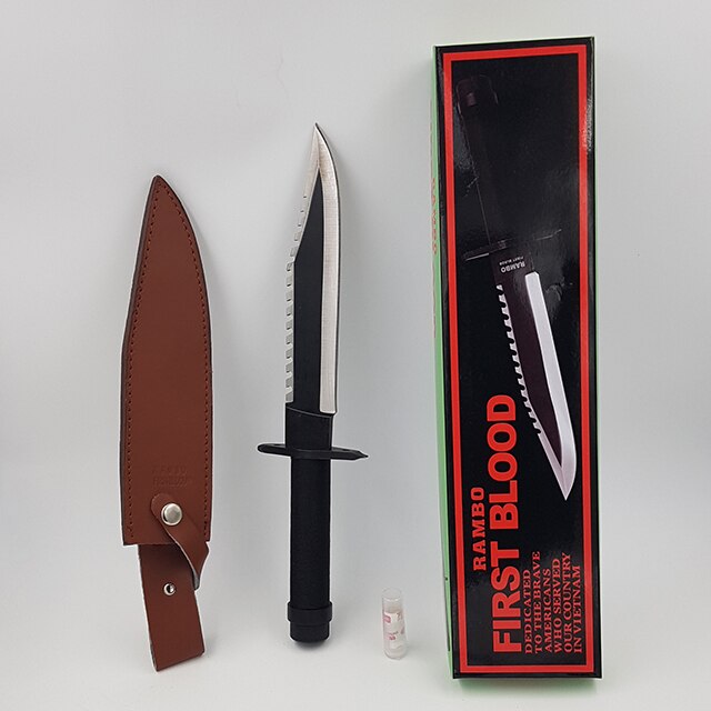 Cutit Maceta Rambo First Blood, 6mm grosime, 36 cm, teaca, busola - eMAG.ro