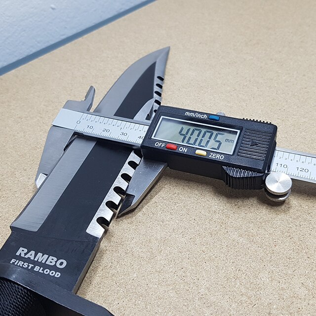 Cutit Maceta Rambo First Blood, 6mm grosime, 36 cm, teaca, busola - eMAG.ro