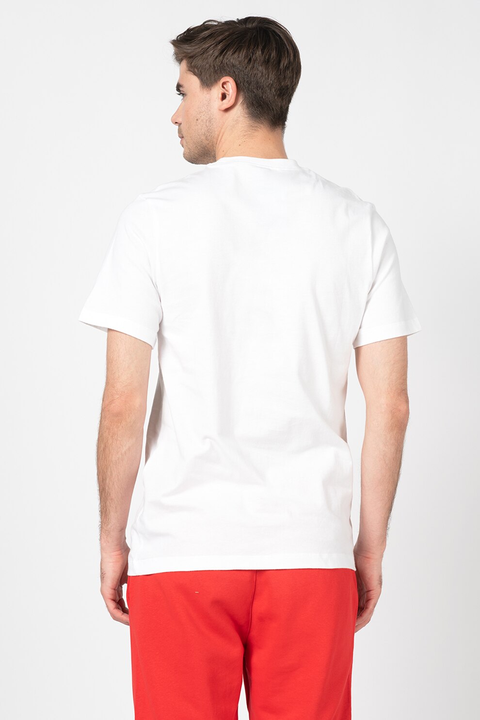 Nike, Tricou de bumbac Sportswear Club, Alb, Negru, M - eMAG.ro