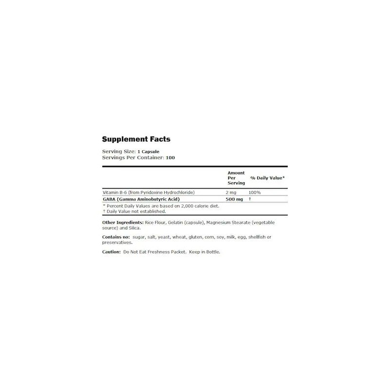 Now Foods GABA 500mg - 100 capsule - eMAG.ro