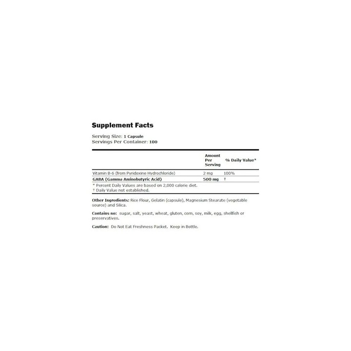 Now Foods GABA 500mg - 100 capsule - eMAG.ro