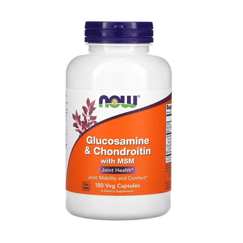 Glucozamina & Condroitina si MSM, (Articulatii) Now Foods, 180 capsule ...