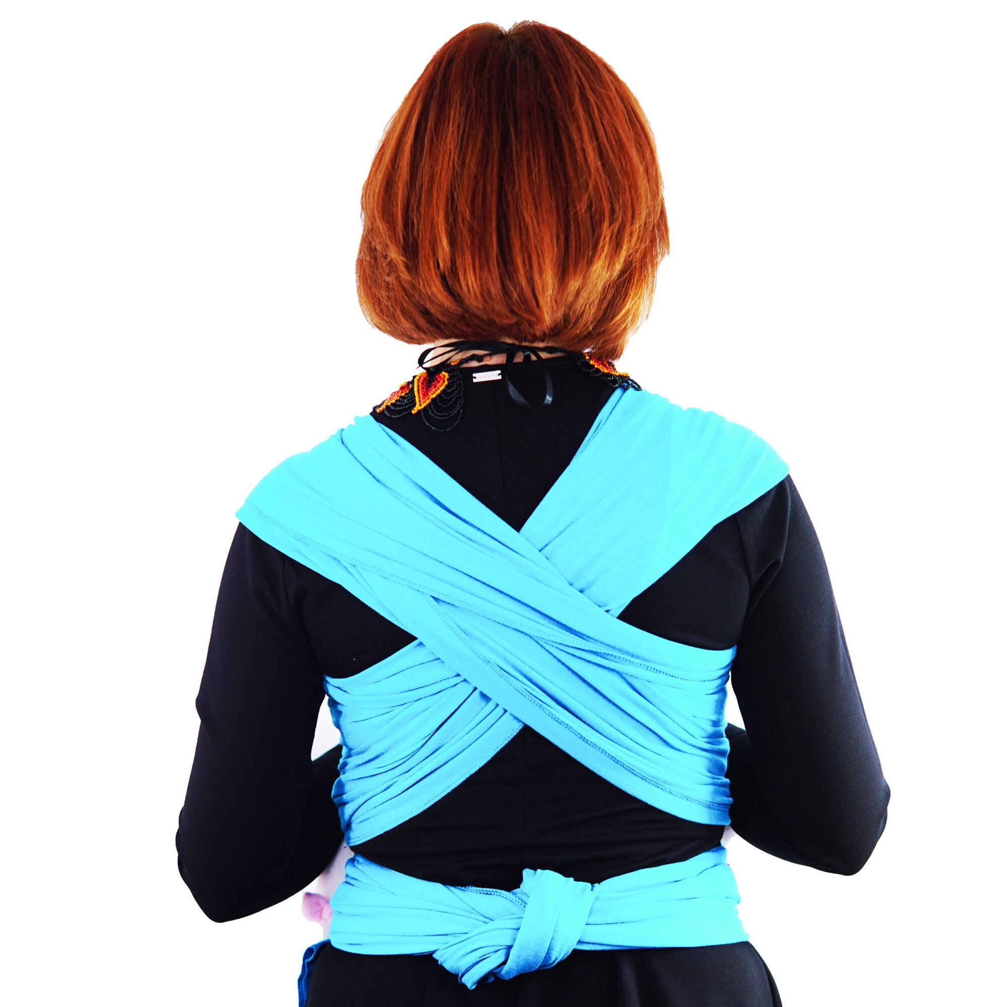 Set Wrap Elastic + Fes asortat Happy Hug, bleu - eMAG.ro