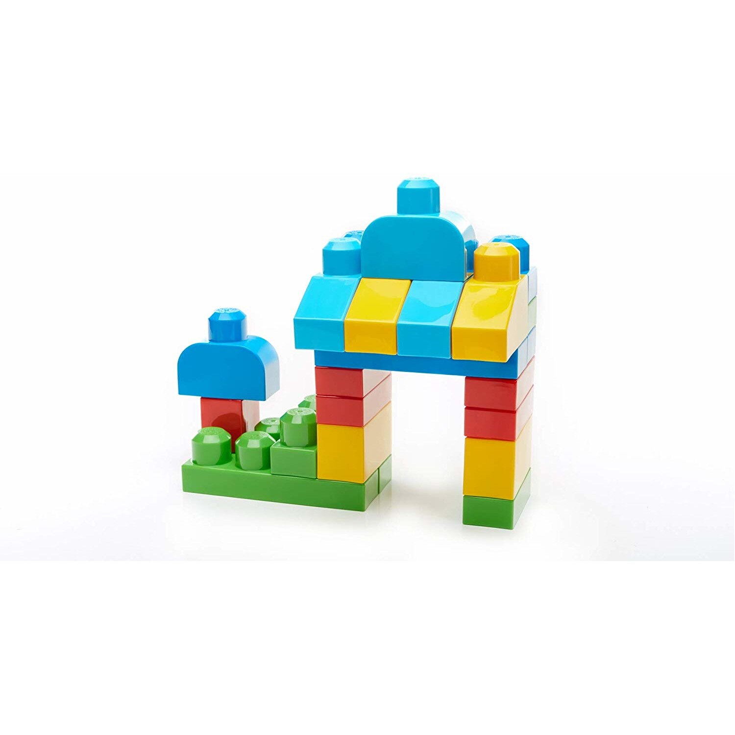 Set cuburi colorate de construit Mega Blocks, FFG23, 40 piese, Fisher ...