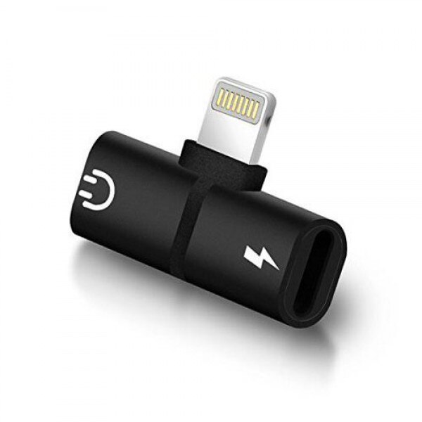 Комбиниран конектор за iPhone Lightning Splitter - eMAG.bg