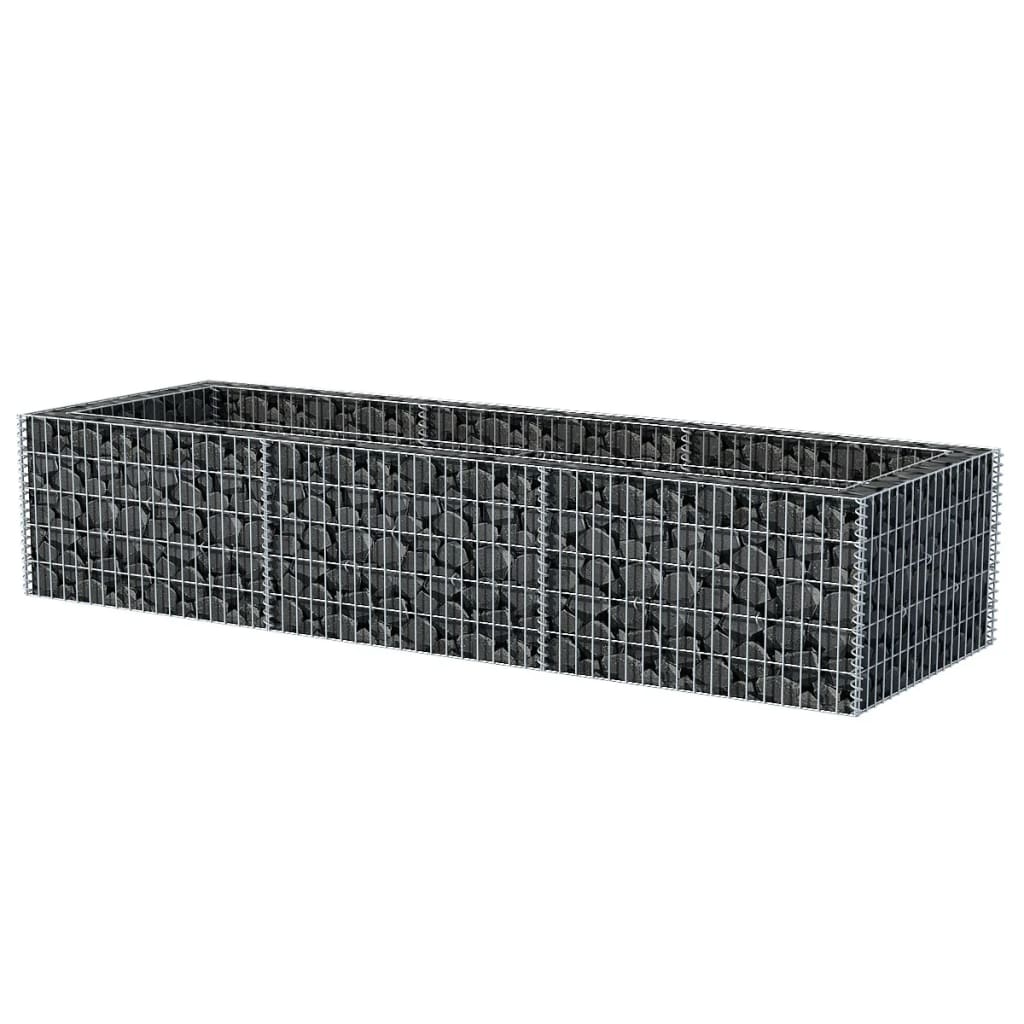 Strat inaltat gabion vidaXL, 270 x 90 x 50 cm, otel, 17.6 Kg - eMAG.ro