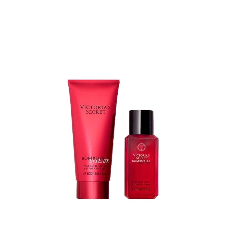 Set cadou Victoria Secret, Bombshell Intense Gift Set, Spray corp 75 ml ...