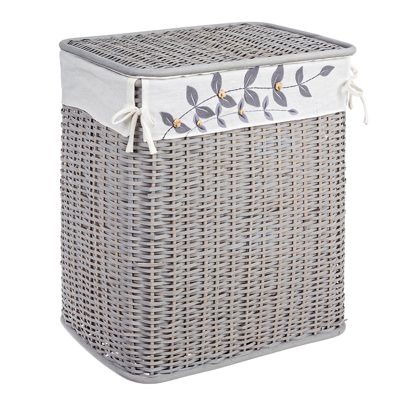Cos rufe din rattan gri Alma 38x40x48H - eMAG.ro