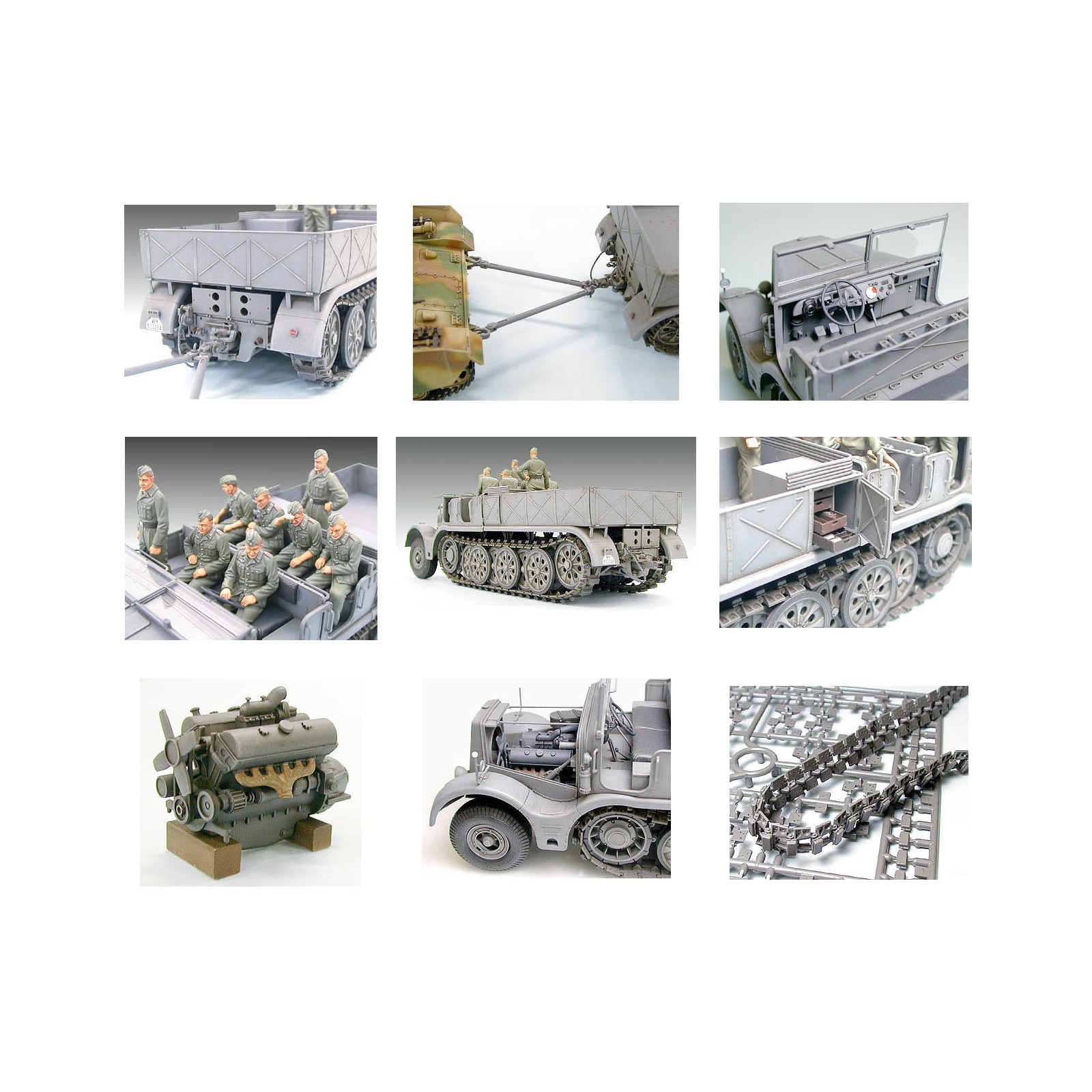 Военен модел Tamiya German Schwerer Zugkraftwagen 18t Sd.Kfz.9 "Famo" 1:35 Tam 35239 - eMAG.bg