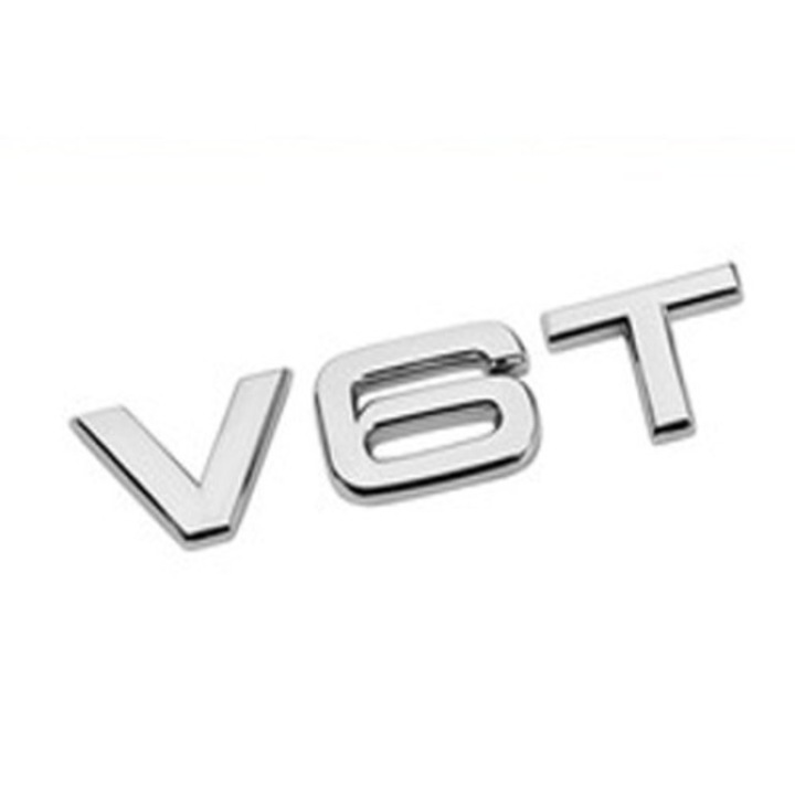 Емблема Audi V6T, за хромираното крило - eMAG.bg