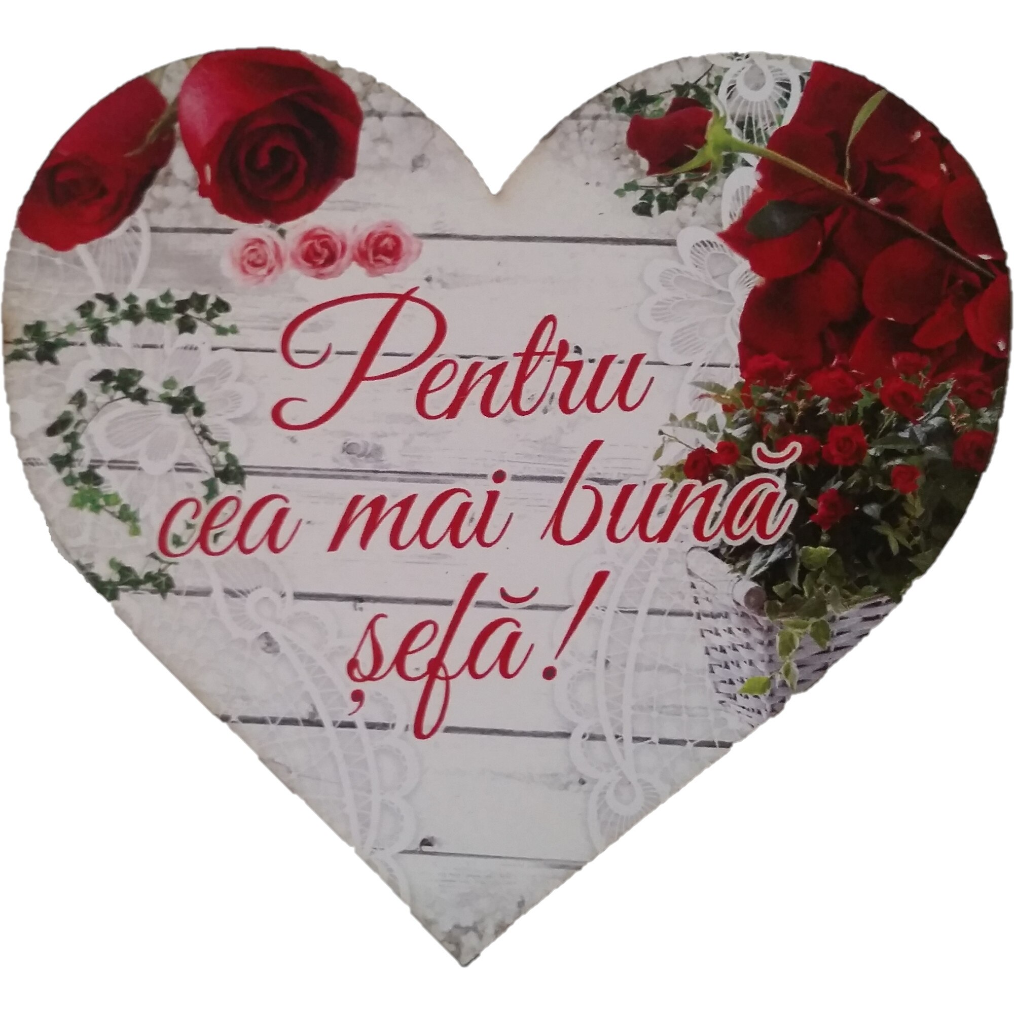 Magnet inima, Cea mai buna sefa, cadou, Valentin Day, Martie ,Set 4 ...