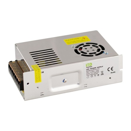 Alimentator banda LED 250W/20.8A, 230V - 24VDC, LED Market®, PS250 ...
