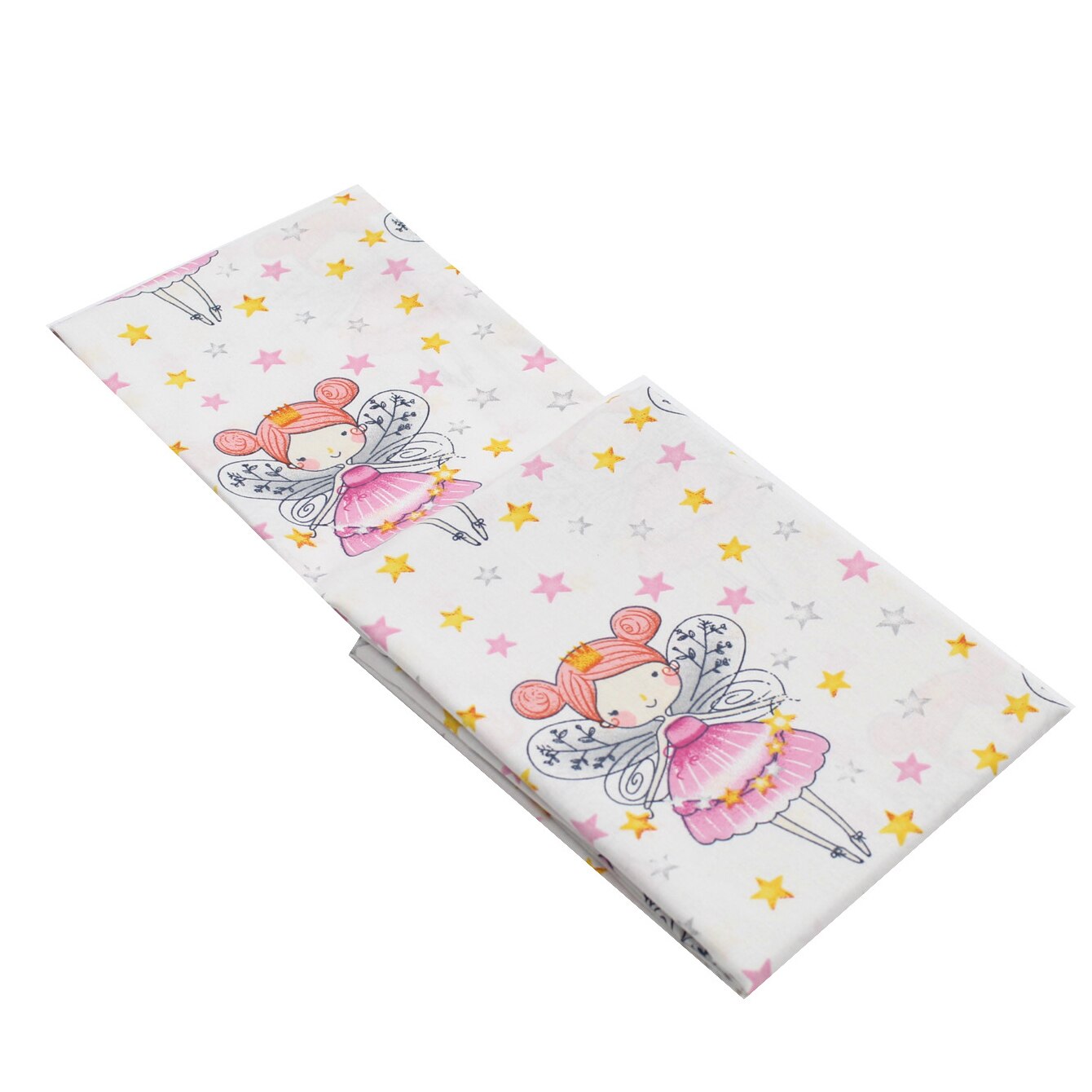 Cearceaf Balticbebe Roz, BUMBAC, Fairies, Cu elastic - 140x70, 0 ...