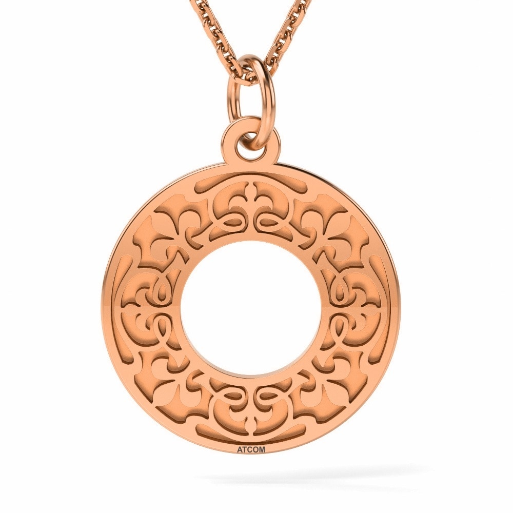 Colier din aur roz model Ozana - eMAG.ro