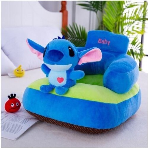 Fotoliu pentru bebe din plus moale si catifelat, cu spatar - Stitch ...