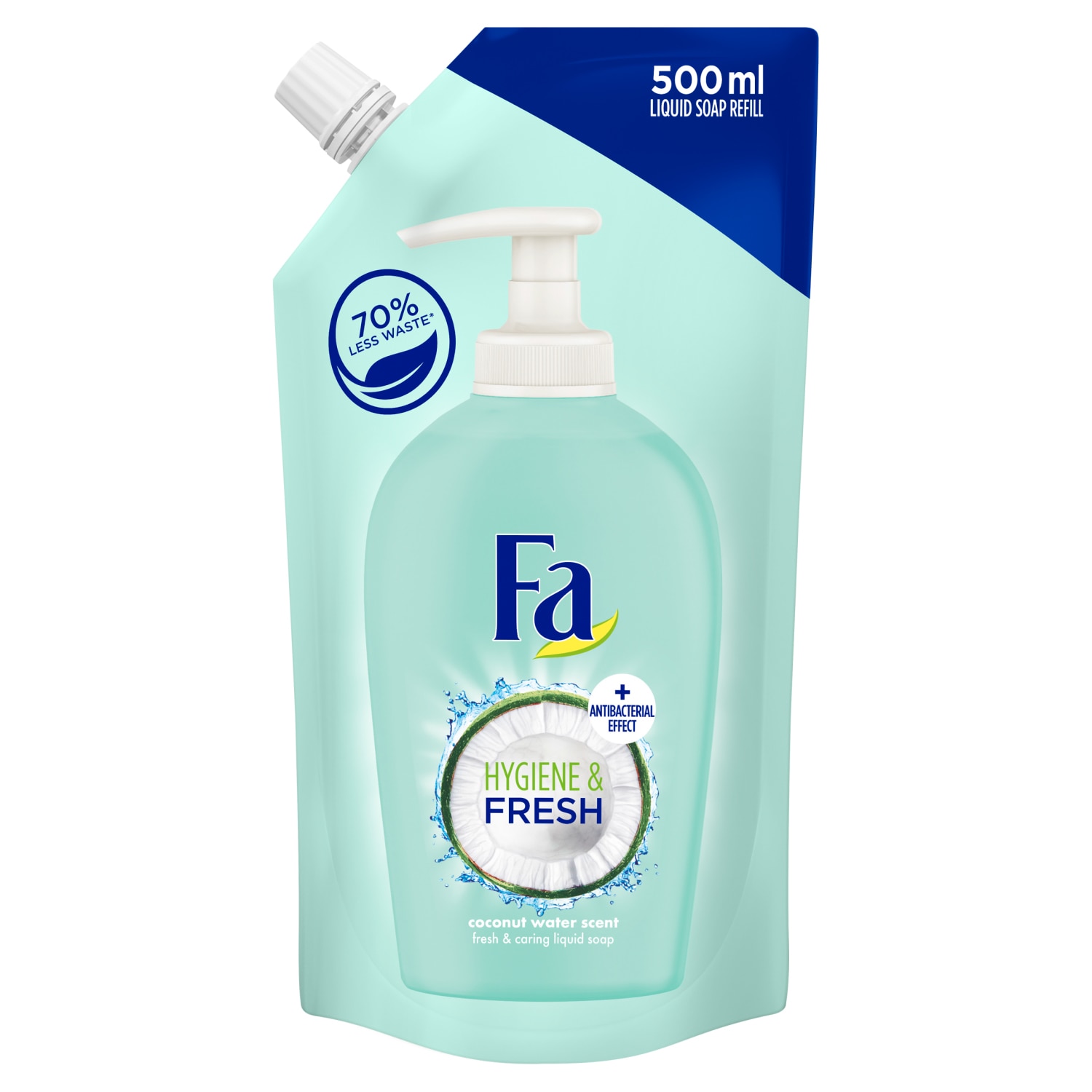Rezerva sapun lichid Fa Hygiene & Fresh Coconut, efect antibacterian ...