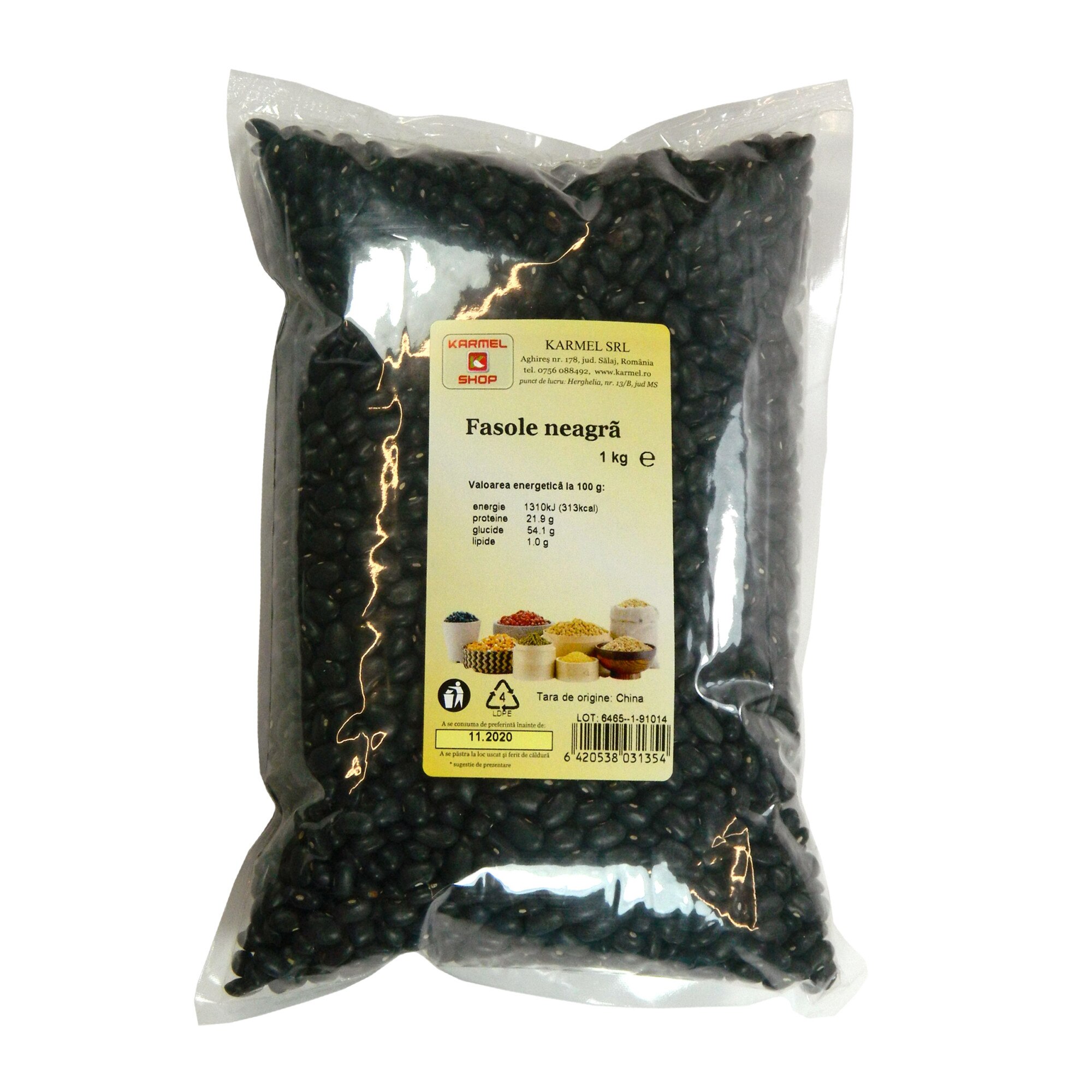 Fasole neagra, Karmel Shop, 1 Kg - eMAG.ro