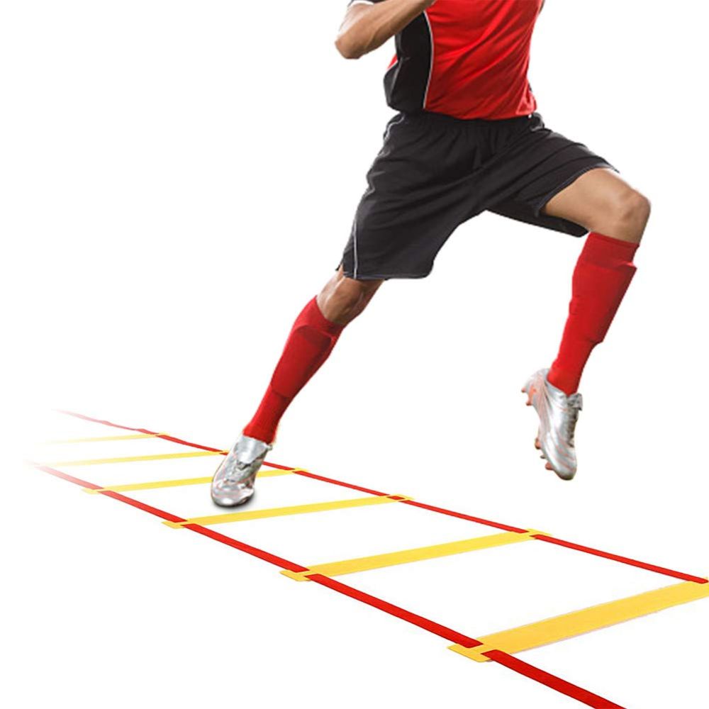 Scara antrenament agilitate, MAXIMA, 10 metri, 16 trepte, Galben cu ...