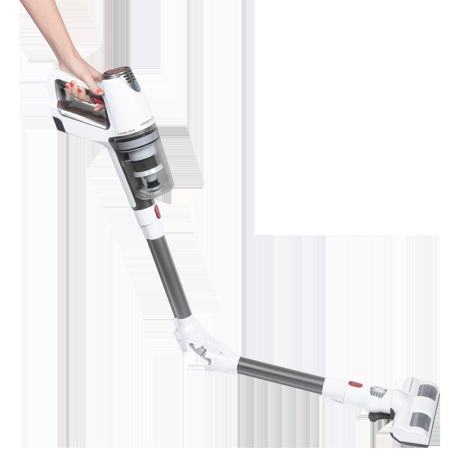 Акумулаторна ръчна прахосмукачка, Profi Care PC-BS 3037, бял/сив - eMAG.bg