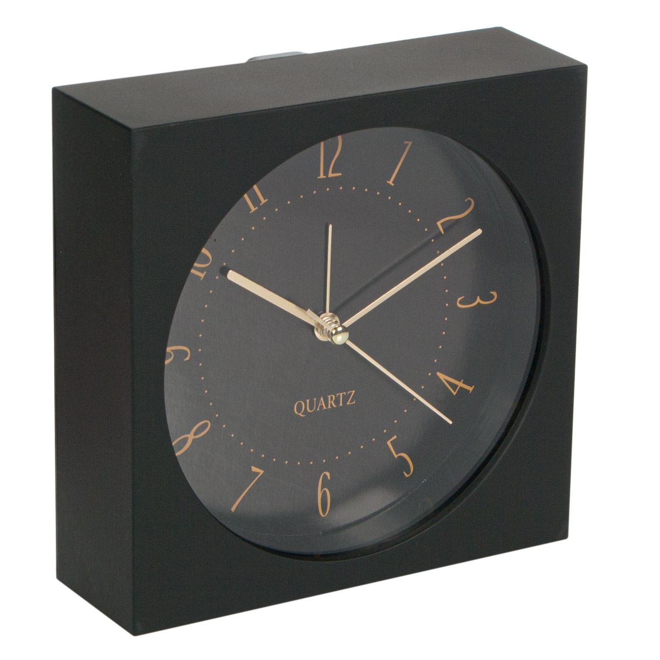 Ceas Desteptator Patrat, Negru,14x14x5 cm - eMAG.ro