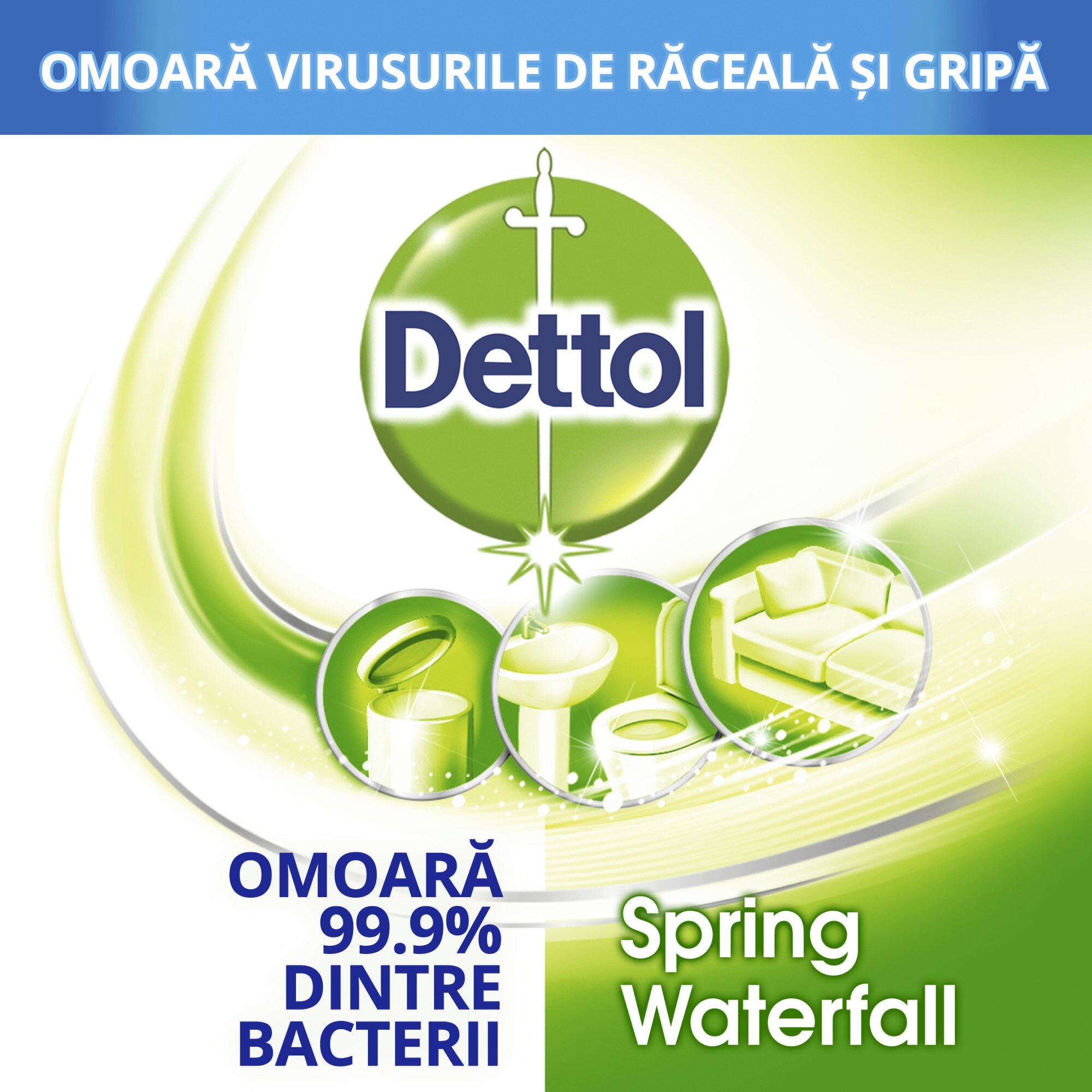 Pachet Dettol 3 x Spray Dezinfectant 400 ml Spring Waterfall - eMAG.ro Pachet Dettol 3 x Spray Dezinfectant 400 ml Spring Waterfall - eMAG.ro