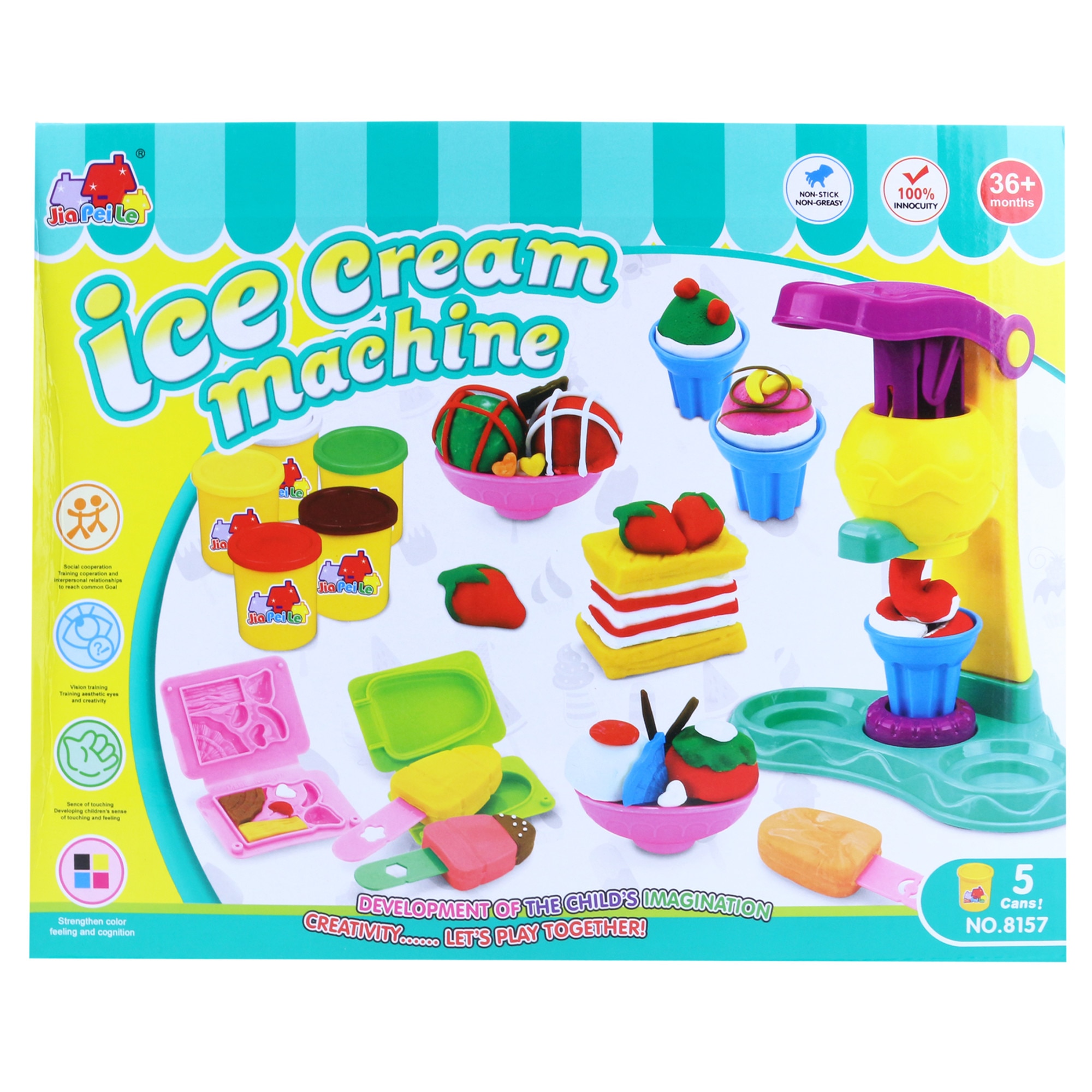 Set fabrica de inghetata, Multicolor, 33 cm - eMAG.ro