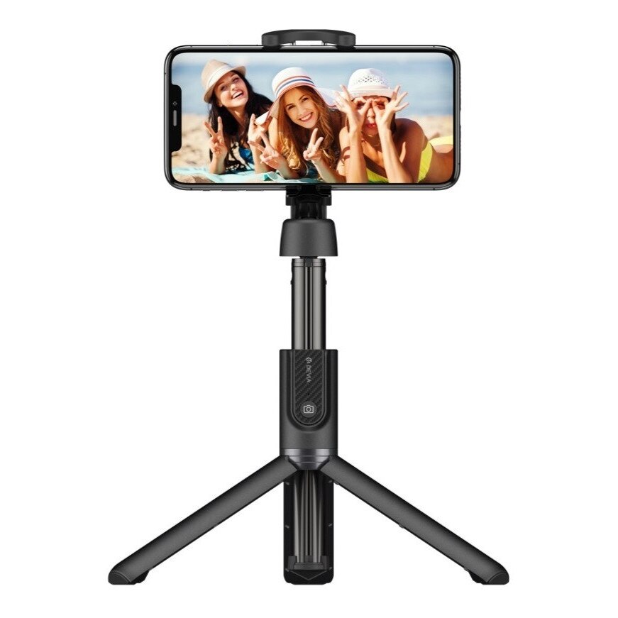 Селфи стик DEVIA Tripod Stand, Bluetooth, черен - eMAG.bg