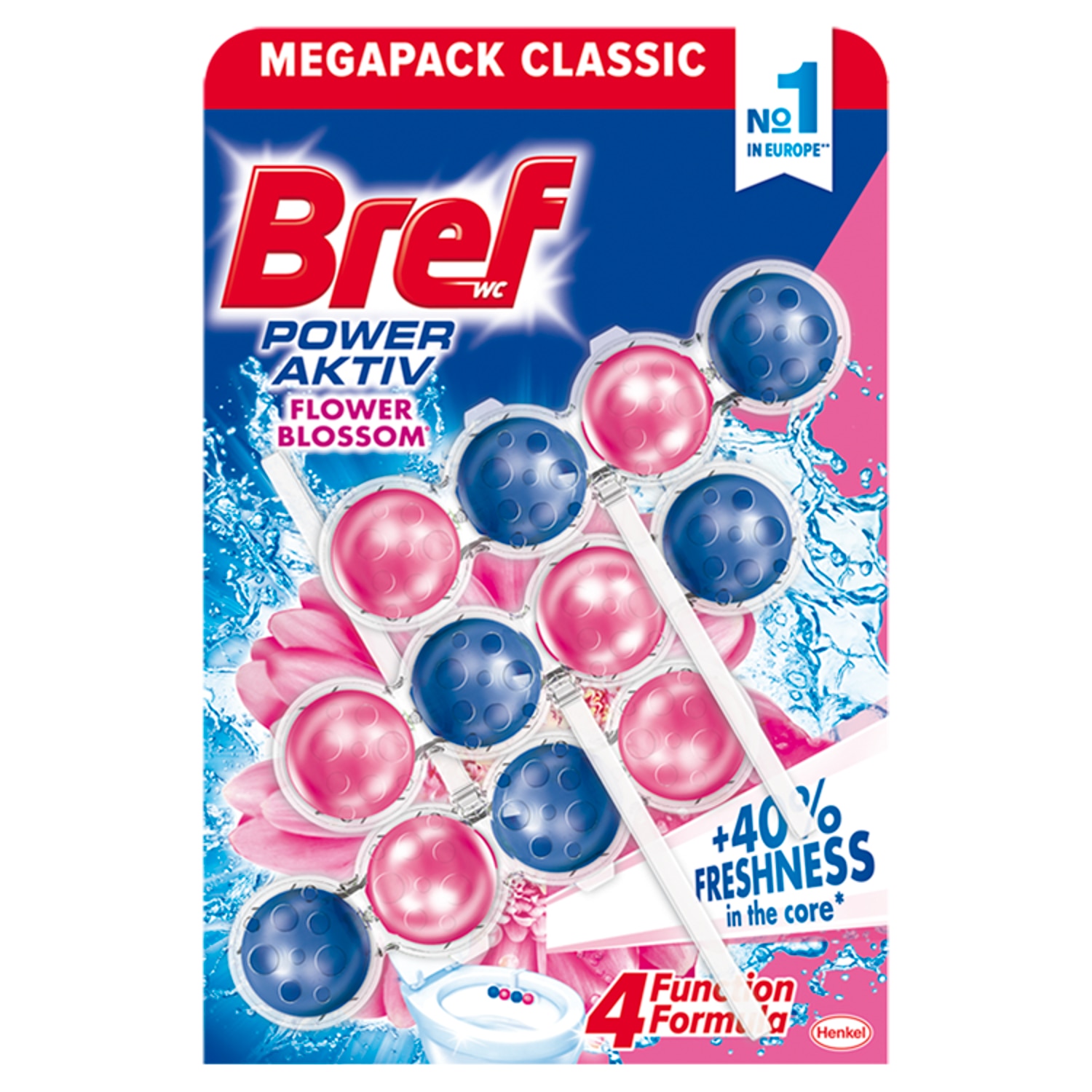 Bref Power Aktiv Flowers toalett frissítő, 3x50g - eMAG.hu