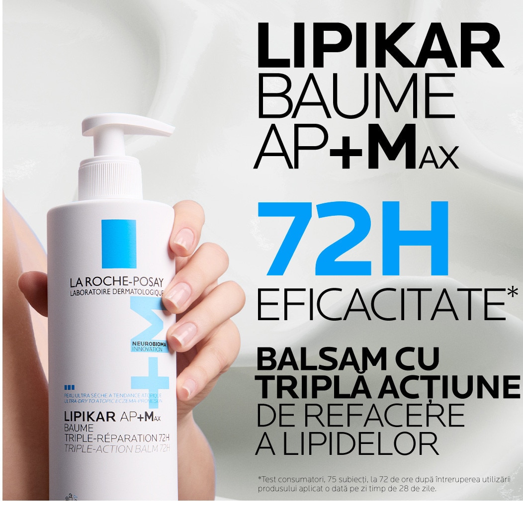 Balsam reparator Lipikar Baume AP+MAX La Roche-Posay triplu reparator ...